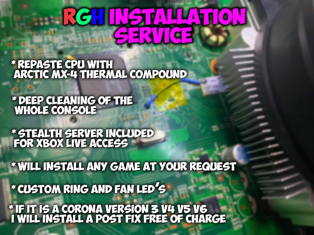 RGH 3.0 Xbox 360 Installation Service - Etsy