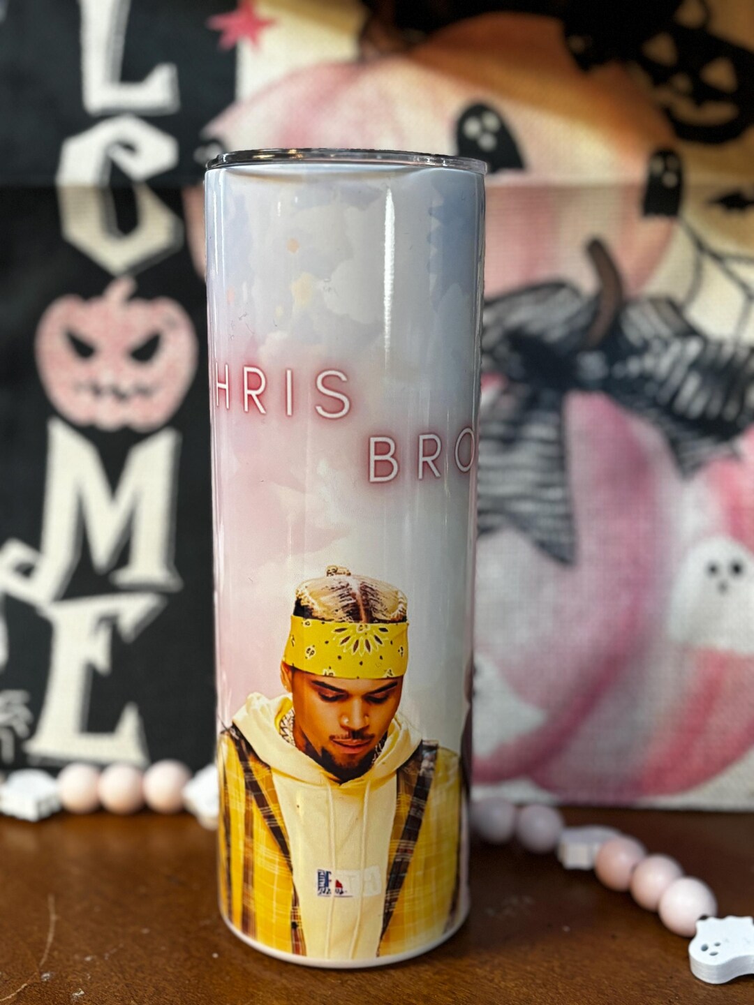 Chris Brown 20oz Skinny Tumbler - Etsy