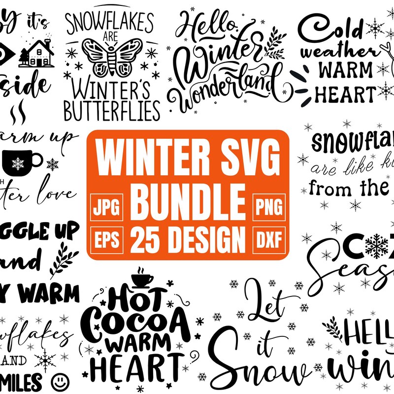 Winter Svg - Etsy