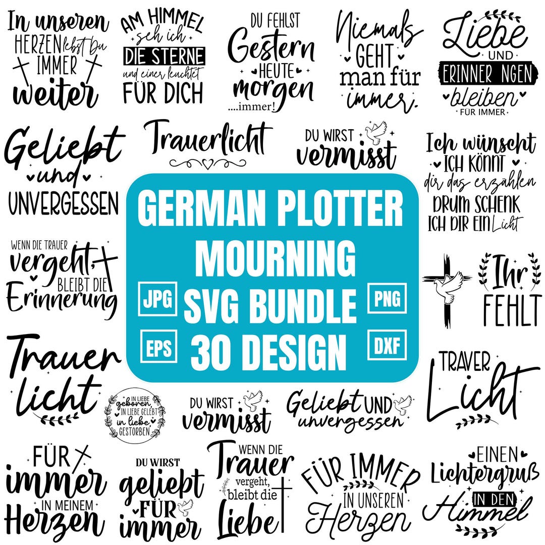 Plotter File Mourning - Farewell Svg, Candles Sayings Mourning - Grave ...