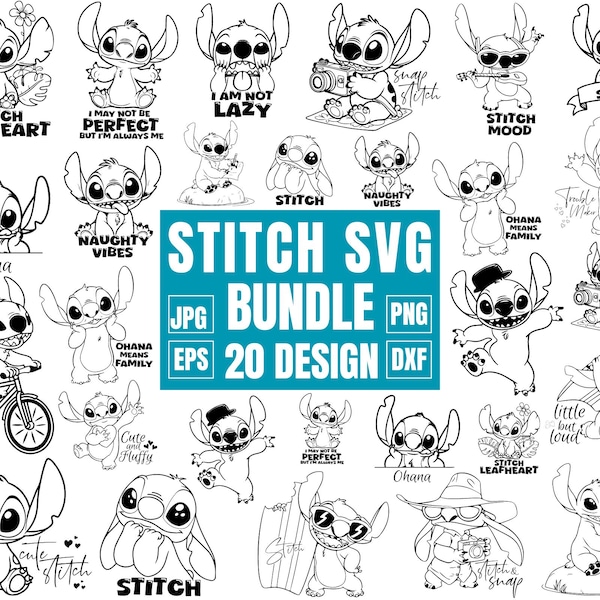 Stitch Svg - Etsy UK