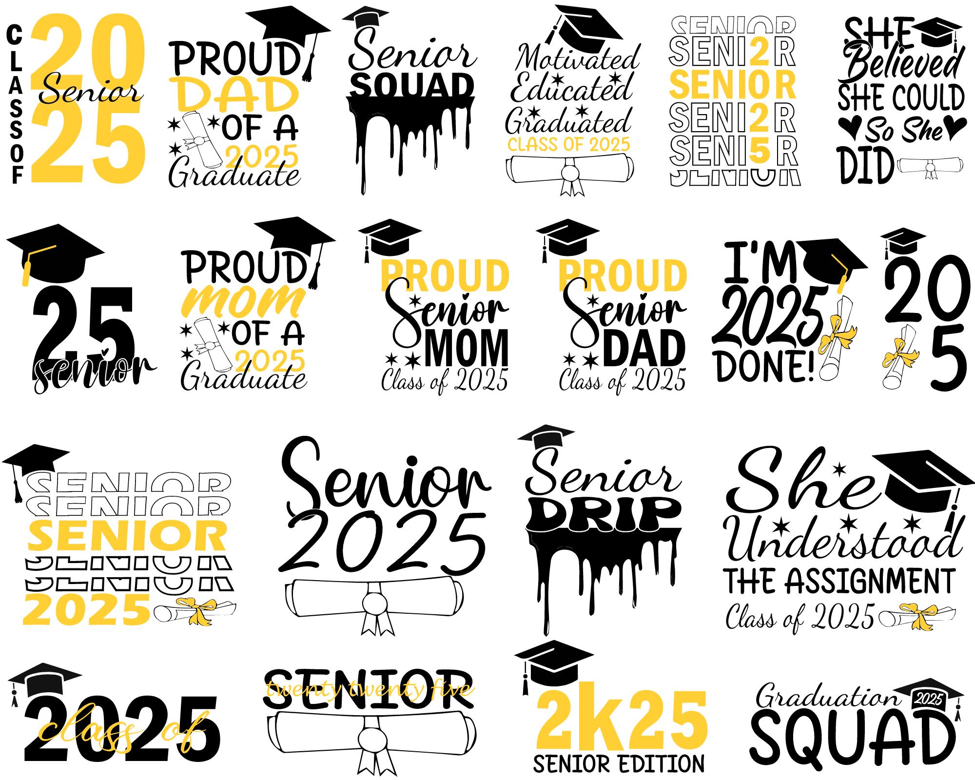 Graduation SVG Bundle, Senior 2025 Svg, Class of 2025 Svg, Graduation ...