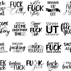 Adult Svg Bundle, Funny Svg, Rude Svg, Crafting Bundle, Adult Quotes ...