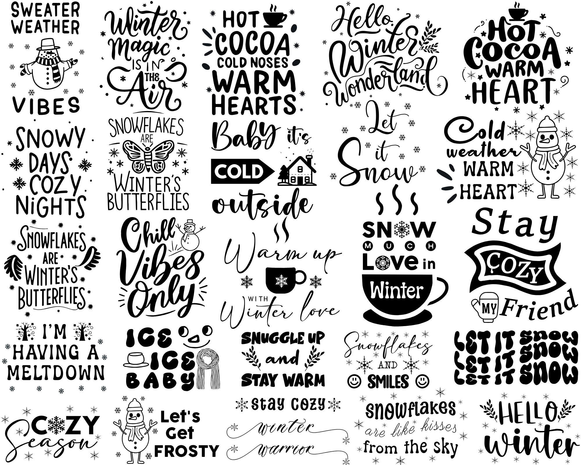 Winter SVG Bundle, Christmas Svg, Santa Svg, Hello Winter Svg ...