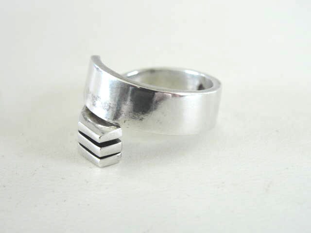Modernist Signed Ring Sterling Silver Vintage Handmade - Etsy