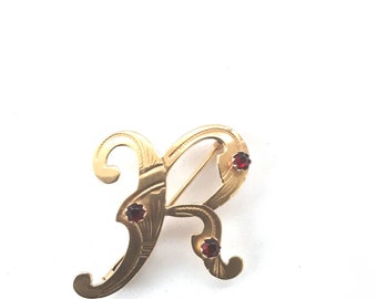 Initial R Brooch - Etsy