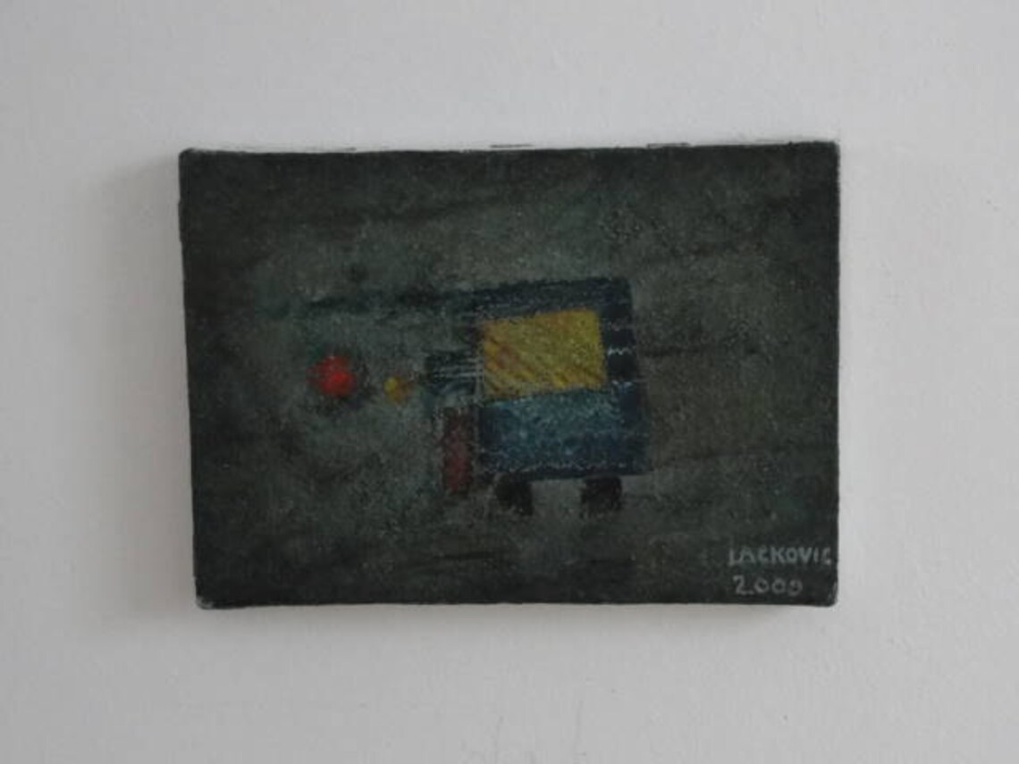 JAMES LACKOVIC, Caboose, Signed Original Painting - Etsy