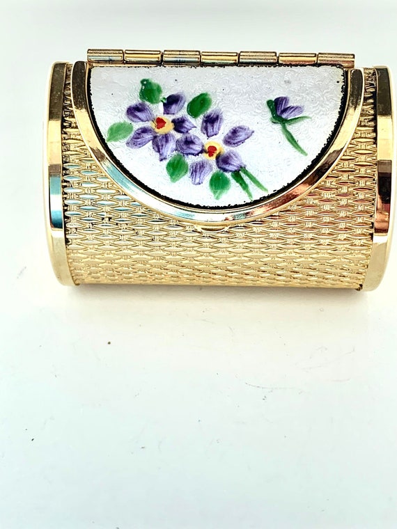 vintage hinged enamel - Gem