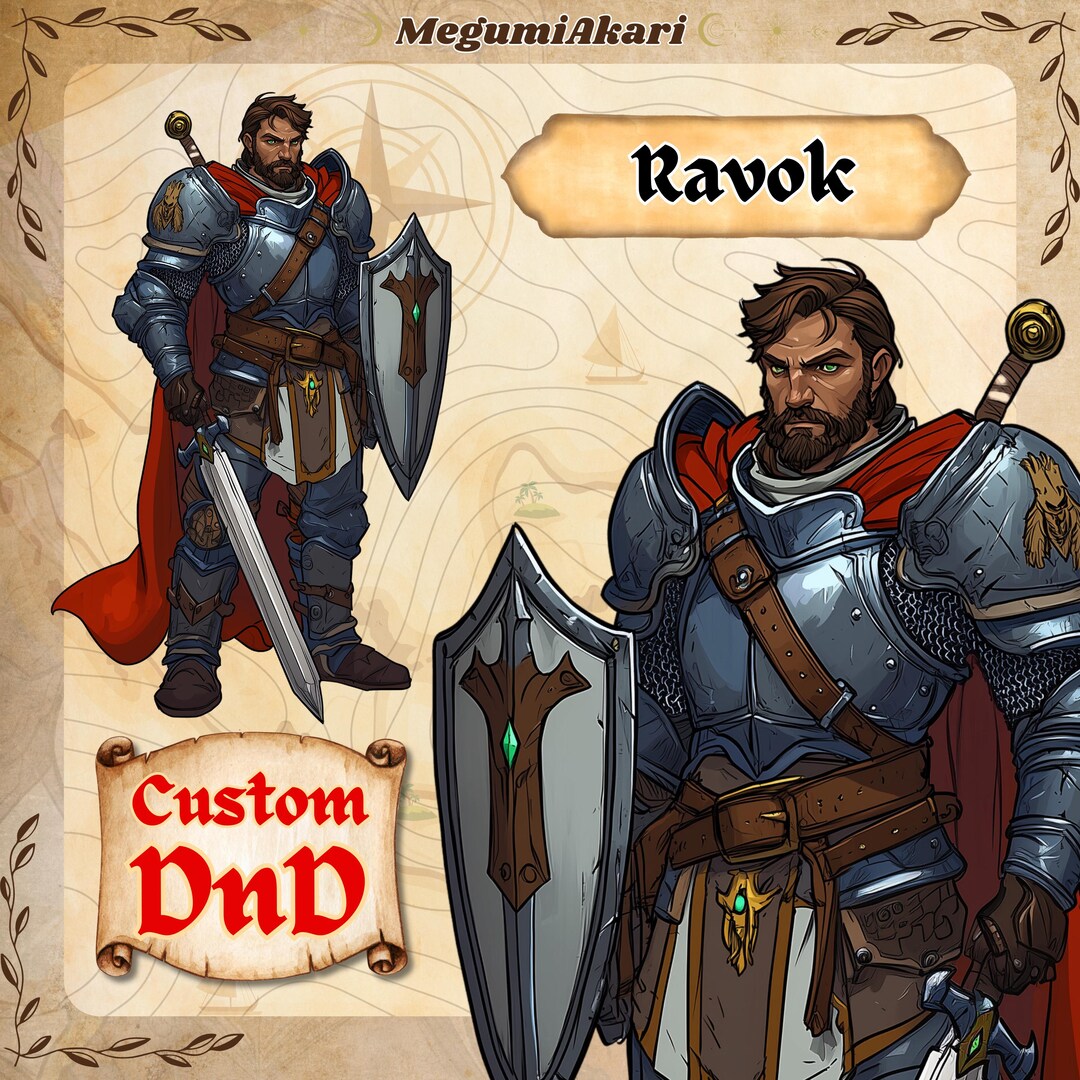DND Character, Custom Dnd Character, DND Party, Dnd Character Portrait ...