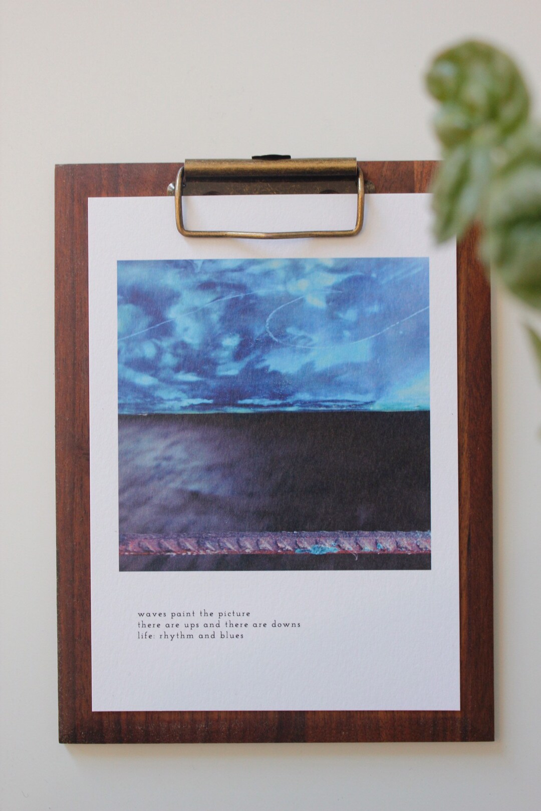 Haiku Print - Waves Paint the Picture - 8x10 Fine Art Print by Natalie ...