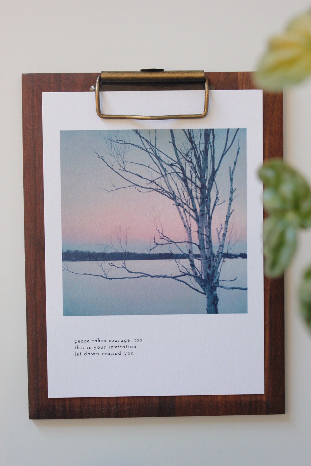 Haiku Print - Peace Takes Courage, Too - 8x10 Fine Art Print by Natalie ...