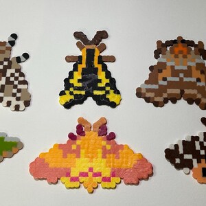 Bug Perler Bead Art Moth Insect Beads Pixel Art - Etsy