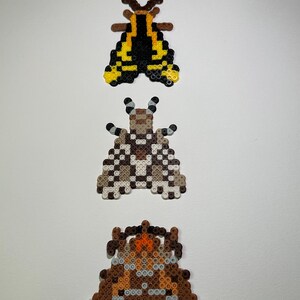 Bug Perler Bead Art Moth Insect Beads Pixel Art - Etsy
