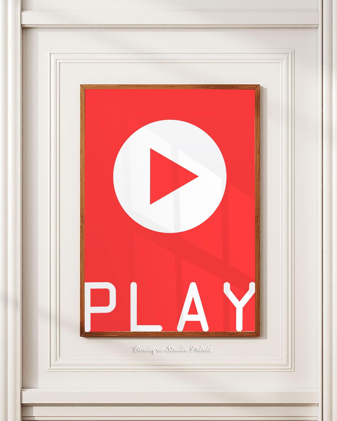 Print | Play Button [red] | Retro VCR | Pop Art - Etsy