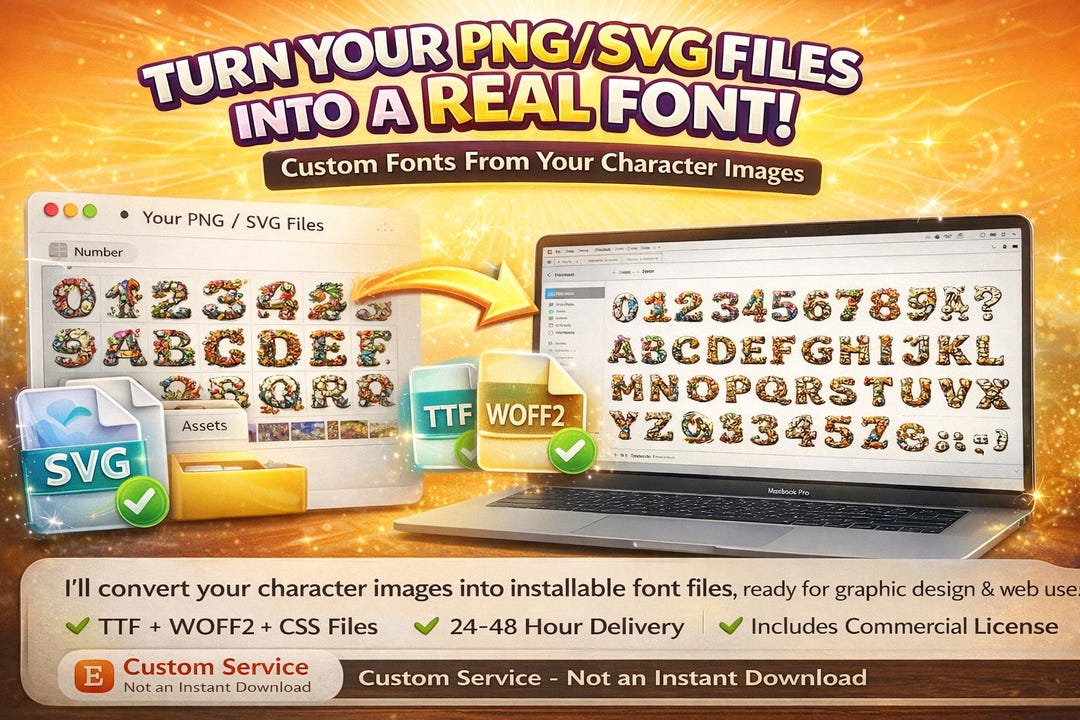 Font Conversion Service | Turn Handwriting PNG Into TTF WOFF2 Files ...