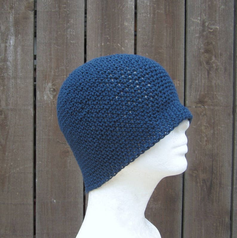 Men's Summer Beanie Crochet Cotton Linen Beanie Deep - Etsy