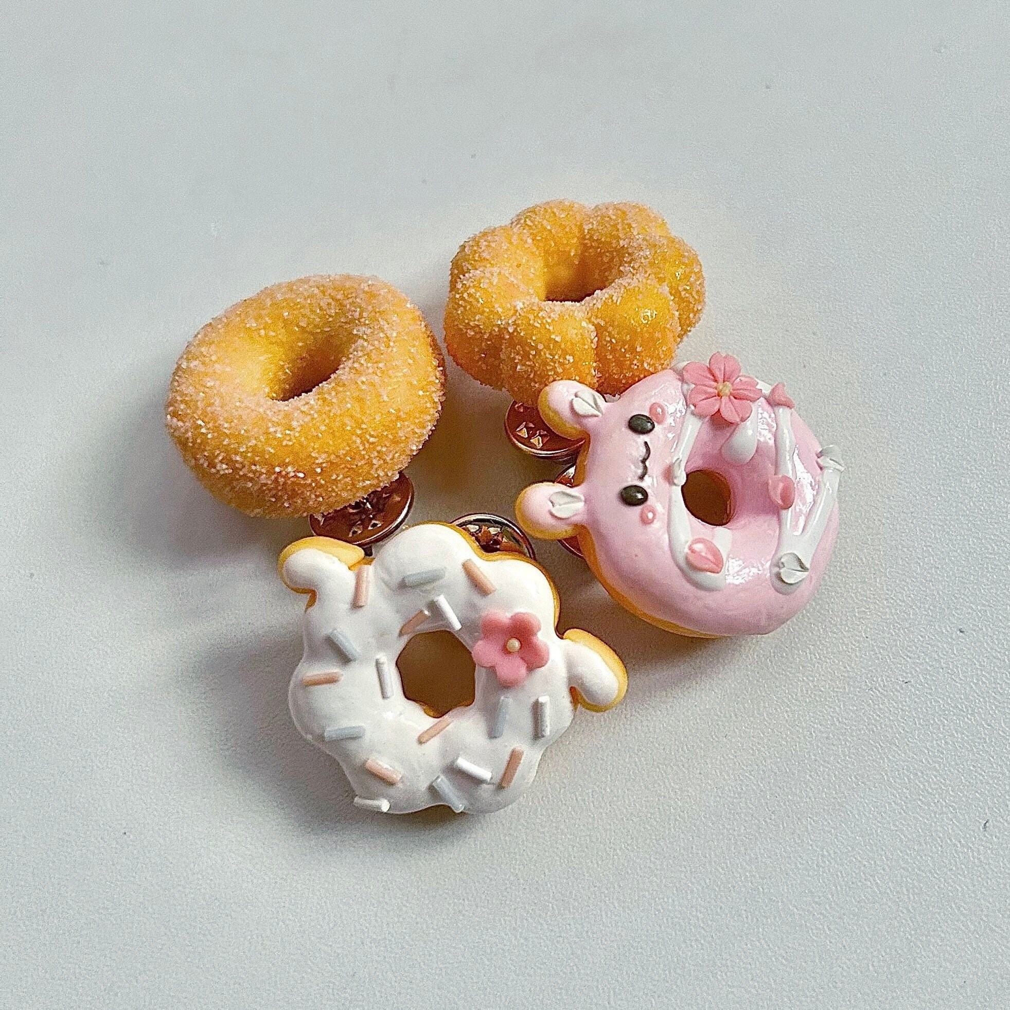 Handmade Sakura Bunny/sheep/mochi/regular Donut Phone Charm/pin - Etsy