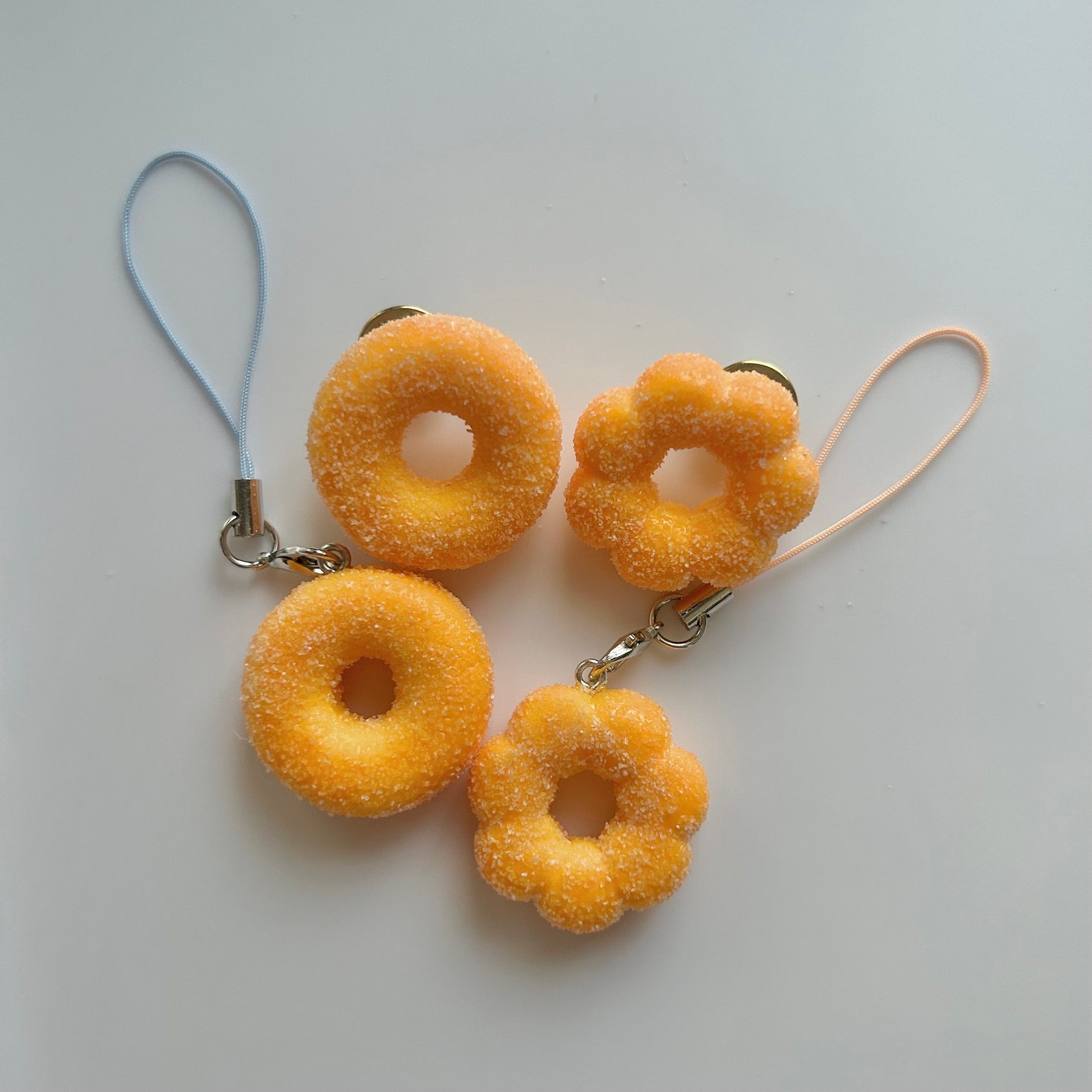 Handmade Sakura Bunny/sheep/mochi/regular Donut Phone Charm/pin - Etsy