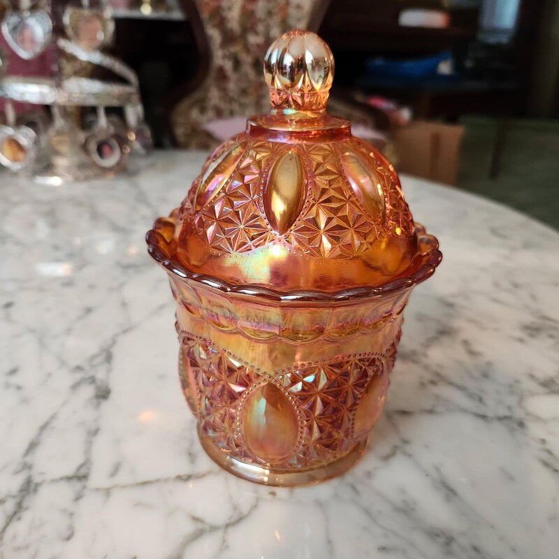 Carnival Glass Candy Dish - Etsy