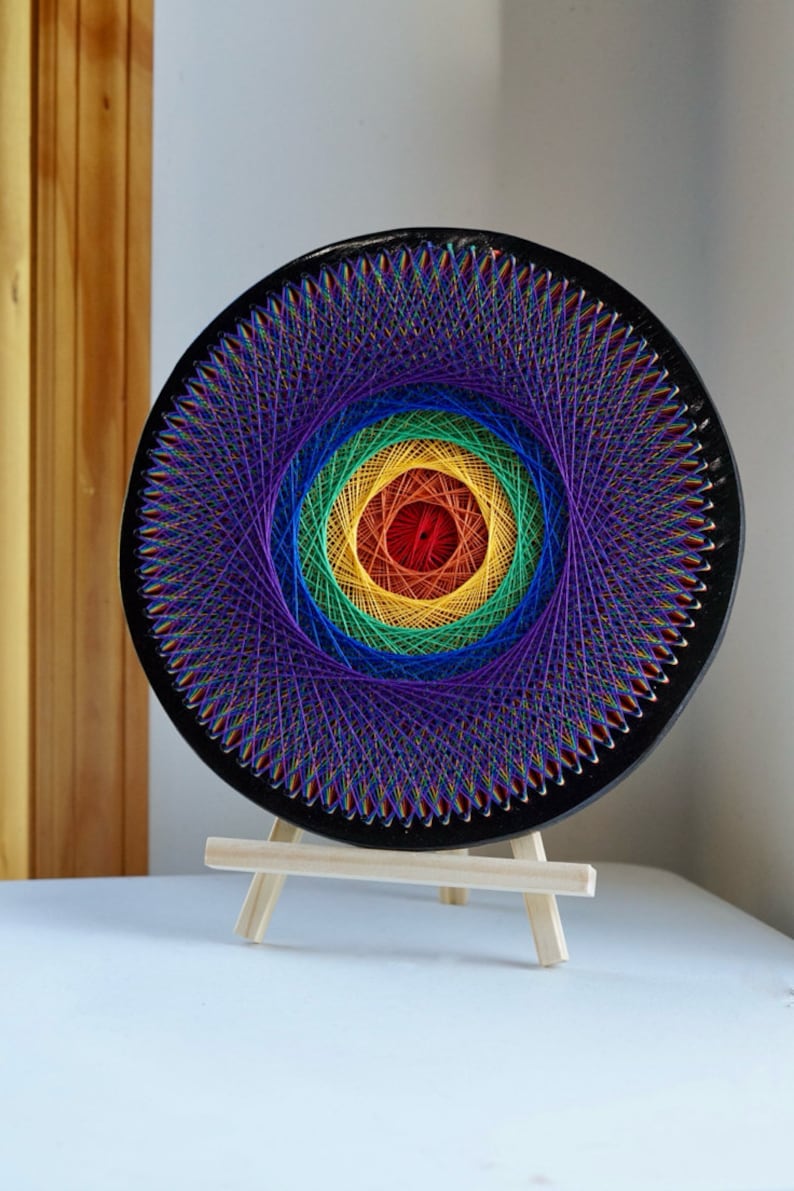 Rainbow String Art - Etsy