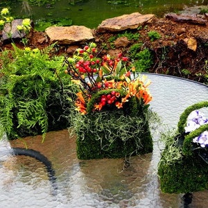 Moss Purse Baskets | Mothers Day | Wedding Centerpiece | Hand Bag ...