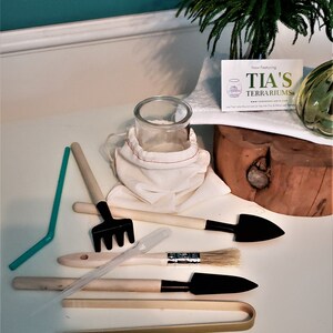 Terrarium Tool Kit-7 Piece Set Includes Shovel-rake-spade-bamboo Tongs ...