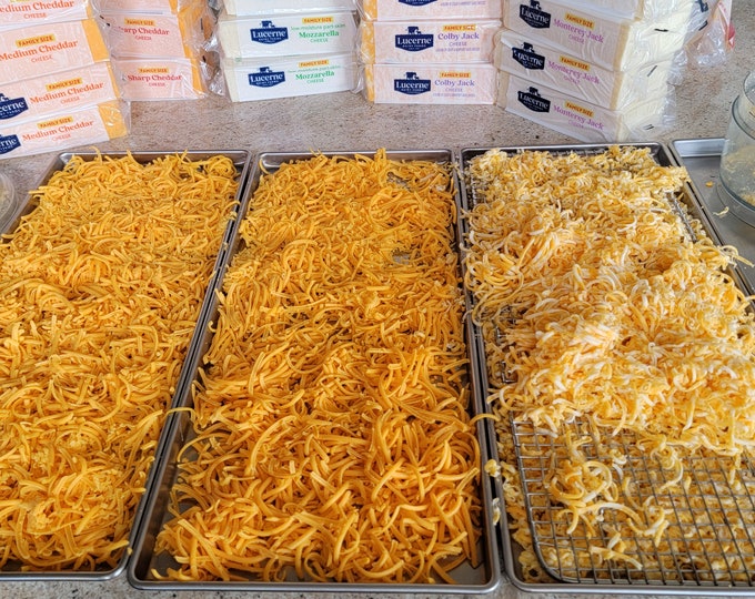 Freeze Dried Chedder Cheese - Equivalent to 1# Fresh - Colby Jack ...