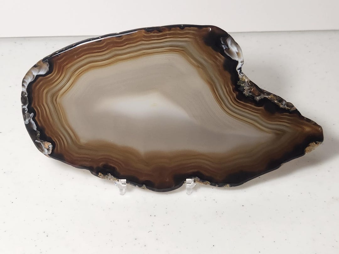 Large Polished Agate Slab for Display - Etsy