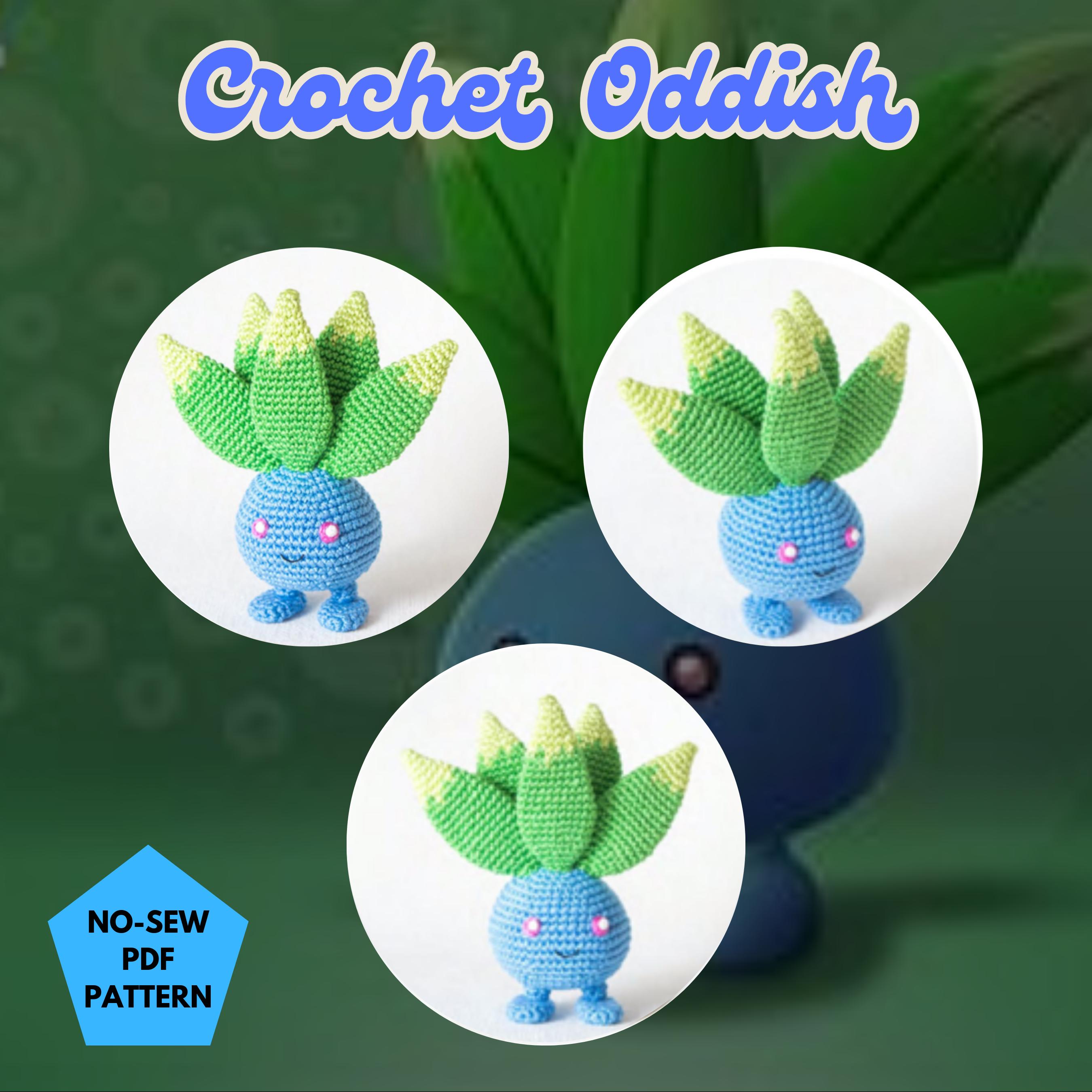 Pokemon Oddish Crochet Pattern Digital PDF Cute Amigurumi Tutorial ...