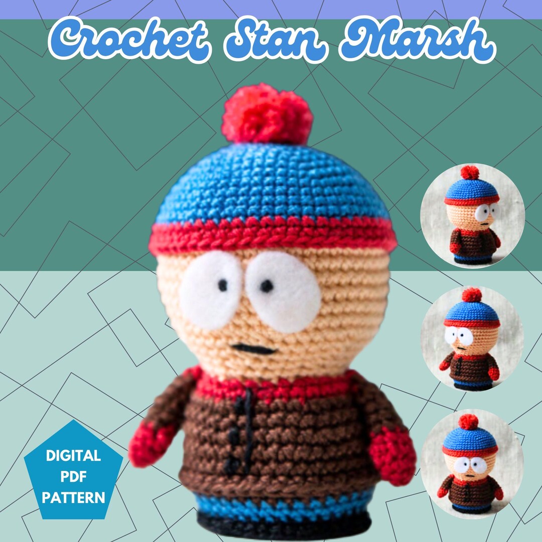 South Park Stan Marsh Crochet Pattern - Digital PDF | Amigurumi DIY ...