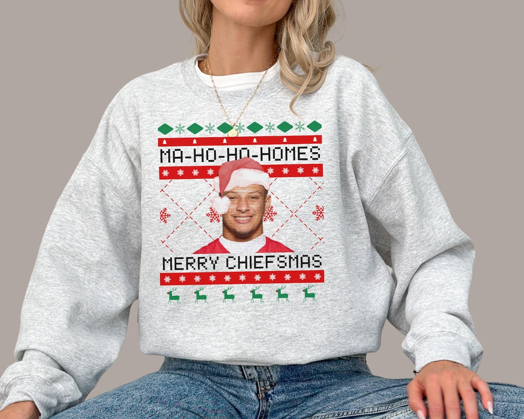 Mahomes Ugly Christmas Sweater, Kansas City Christmas Shirt, Patrick ...