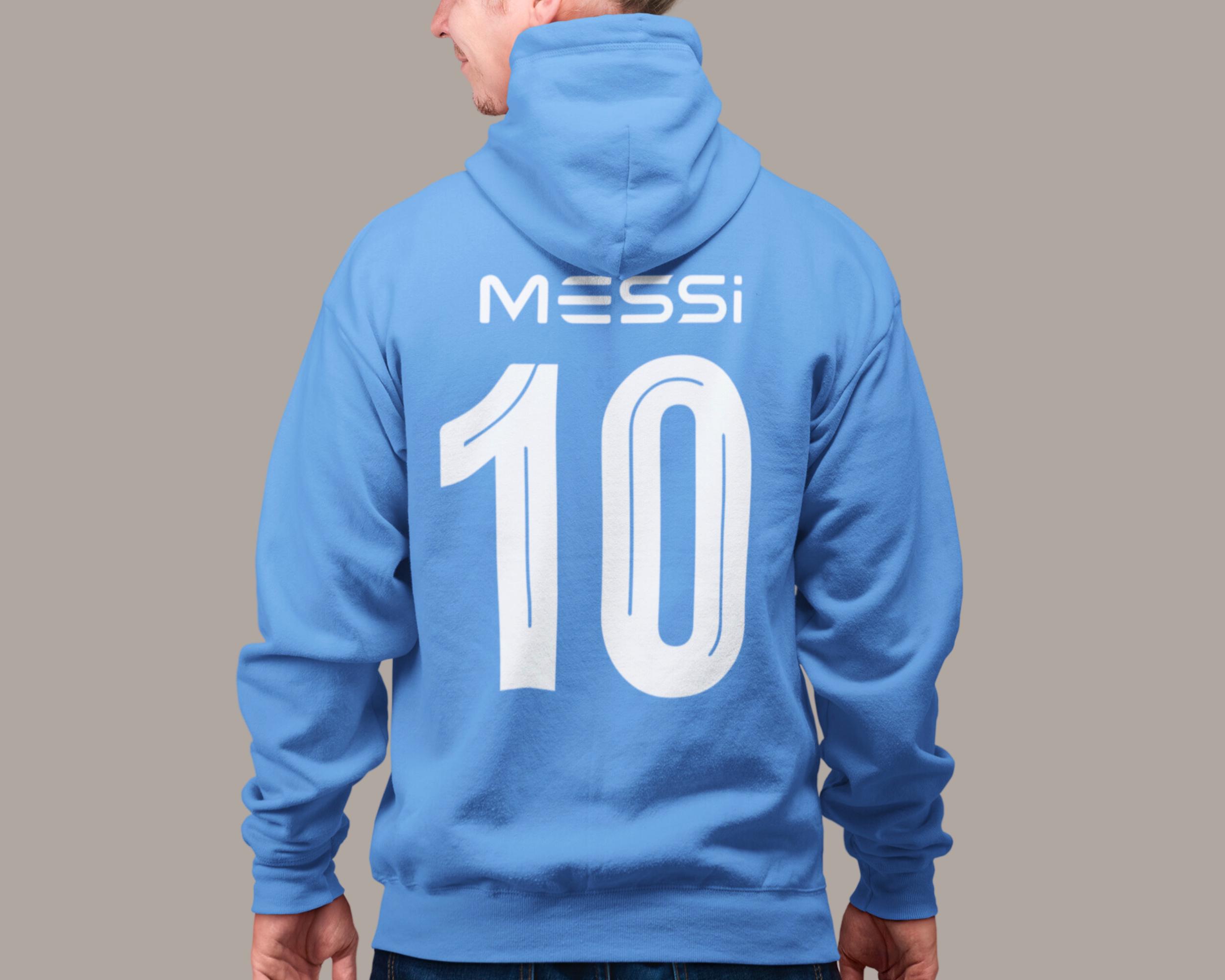 Lionel Messi Argentina Soccer Hoodie: Front & Back Design - Etsy