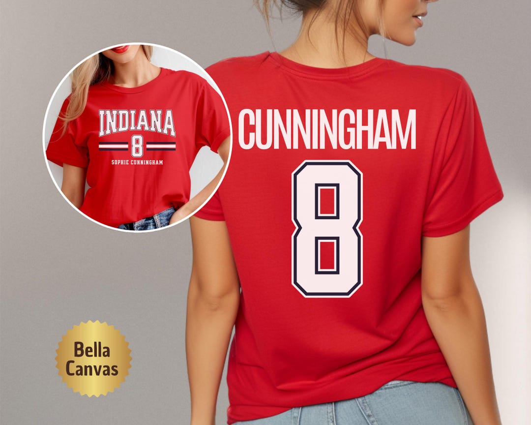 Sophie Cunningham #8 Indiana Basketball Tee: Bella Canvas Fan Shirt - Etsy