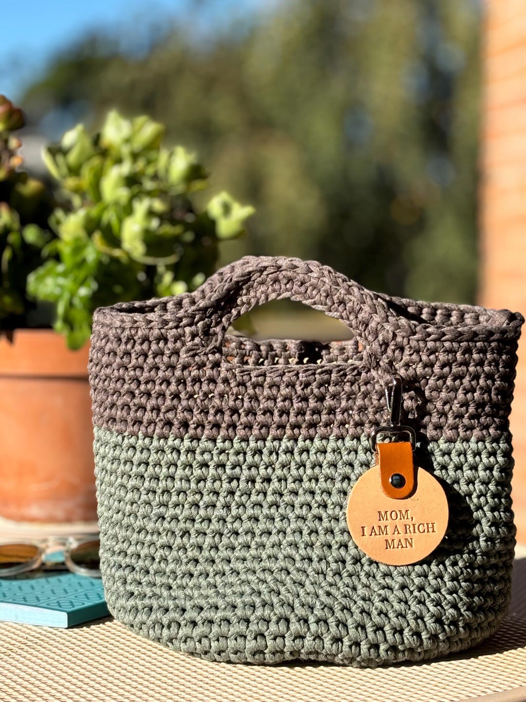Sac bohème au crochet Charme minimaliste fait main pour les femmes qui ...
