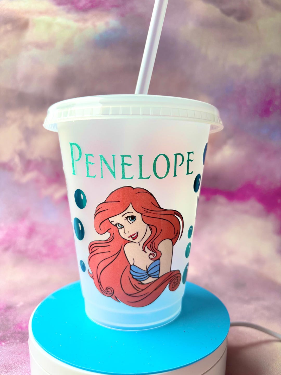 Personalised Ariel / the Little Mermaid Cold Cup- Ariel Gift, Ariel Fan ...