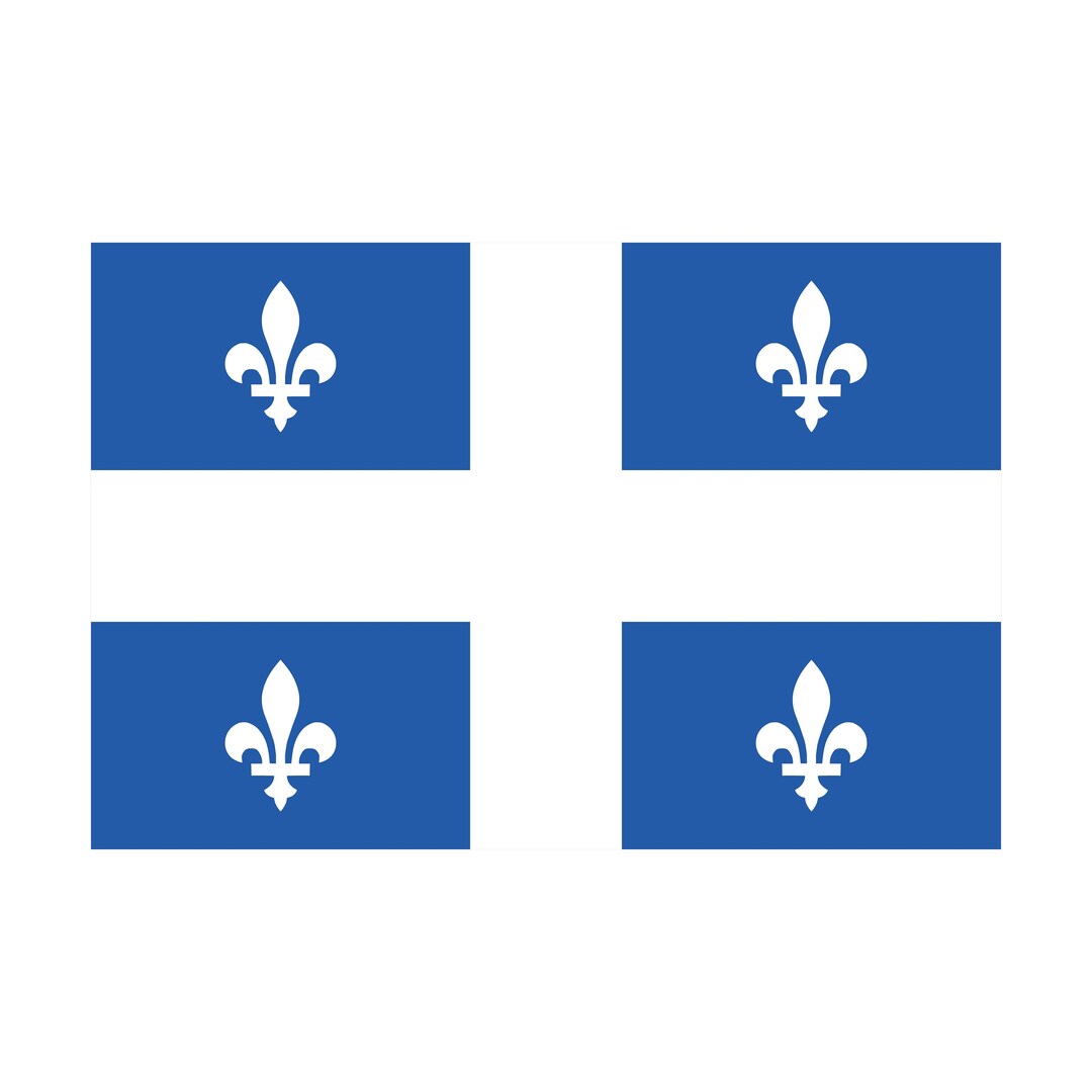 Quebec Flag - PDF, JPEG, Png, Svg, and Gsp for Cutting Machines and ...