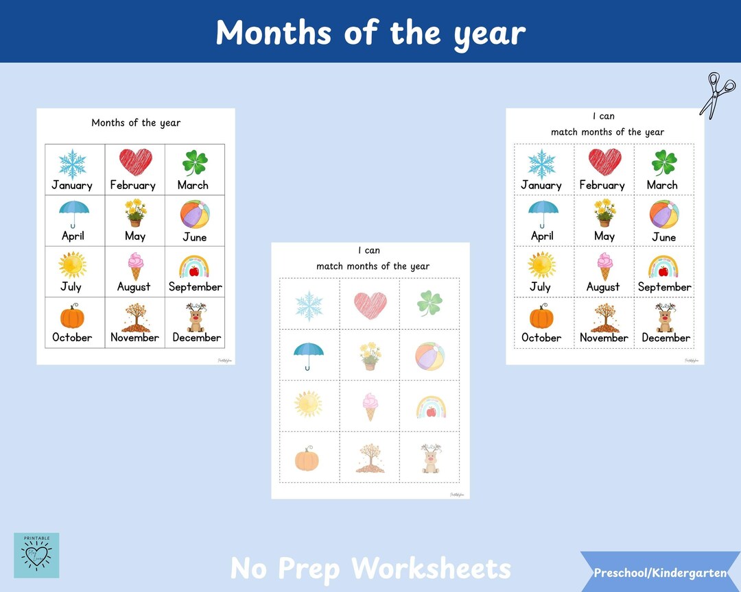 Months of the Year Printable Poster: Homeschool Activity (PDF Download ...