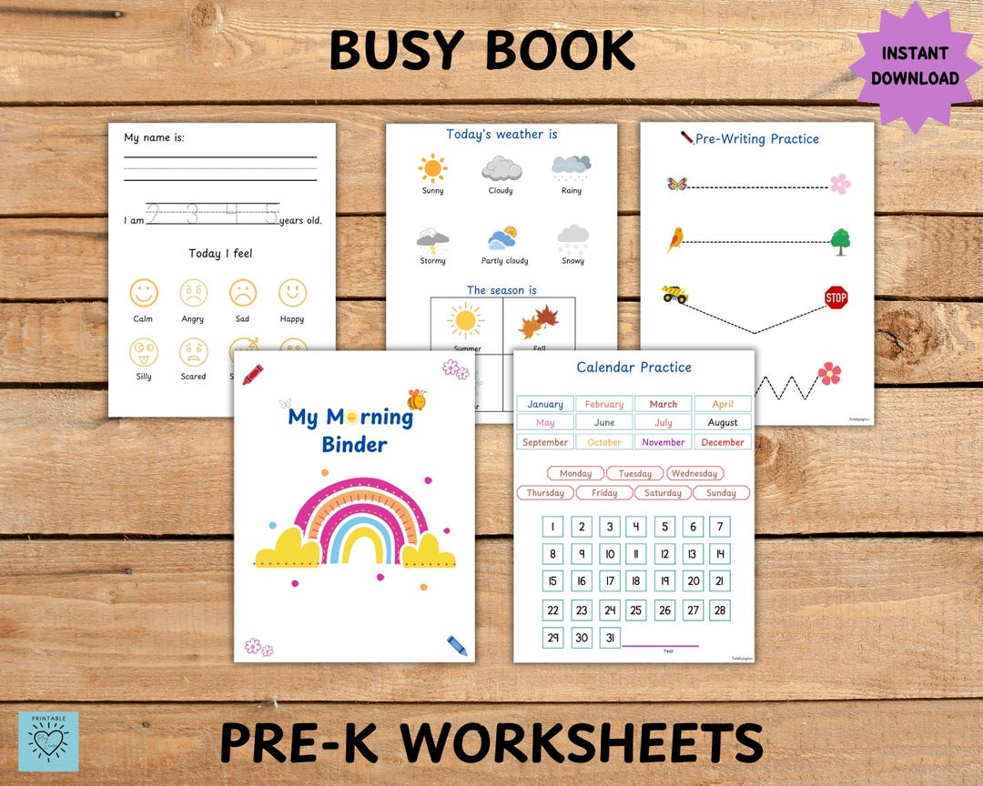 My Morning Binder, Morning Activity, Busy Book, Pre-k, Kindergarten ...