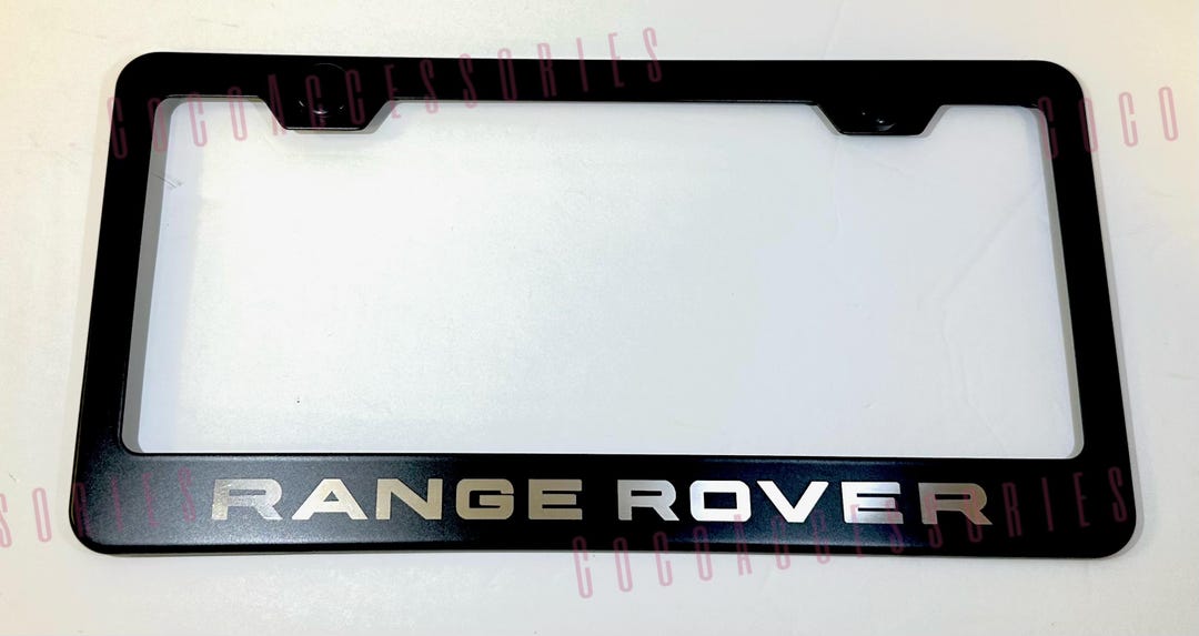 Range Rover Land Rover Laser Engraved Etched Matte Black Stainless ...