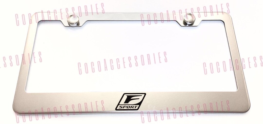 Lexus F Sport Stainless Steel License Plate Frame Holder Rust Free ...