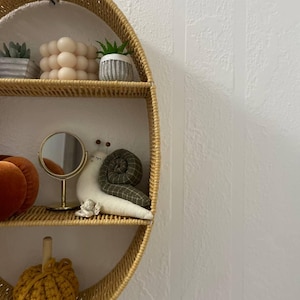 Wicker Wall Shelf, Stylish and Functional Wall Decor, Perfect for ...