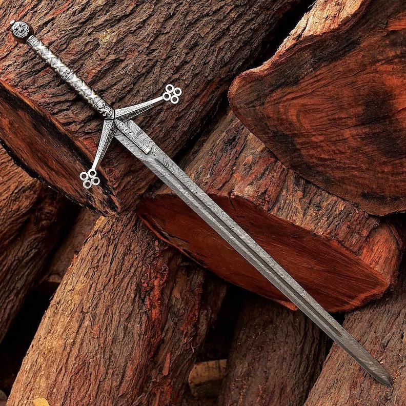 Scottish Claymore Sword, Handmade Medieval Viking Sharp Edge Best Gift ...