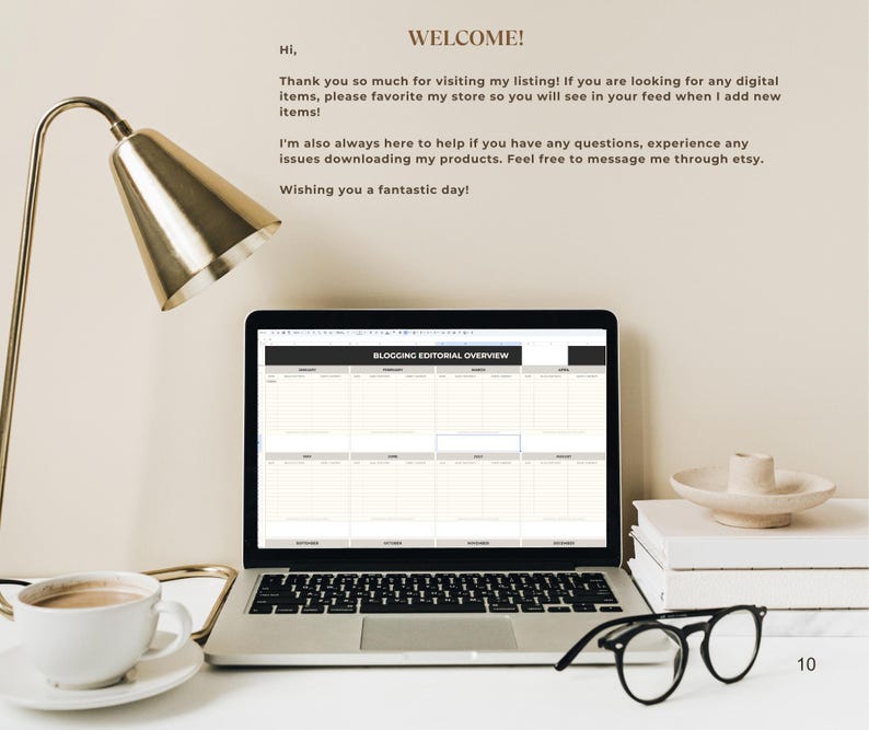 Digital Content Planner: Social Media Calendar & Marketing (digital ...