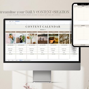 Digital Content Planner: Social Media Calendar & Marketing (digital ...