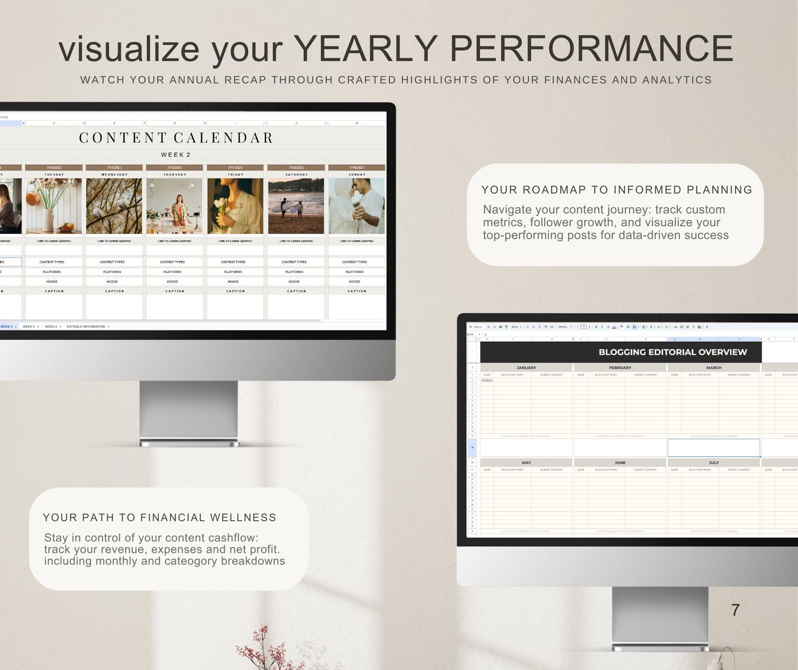 Digital Content Planner: Social Media Calendar & Marketing (digital ...