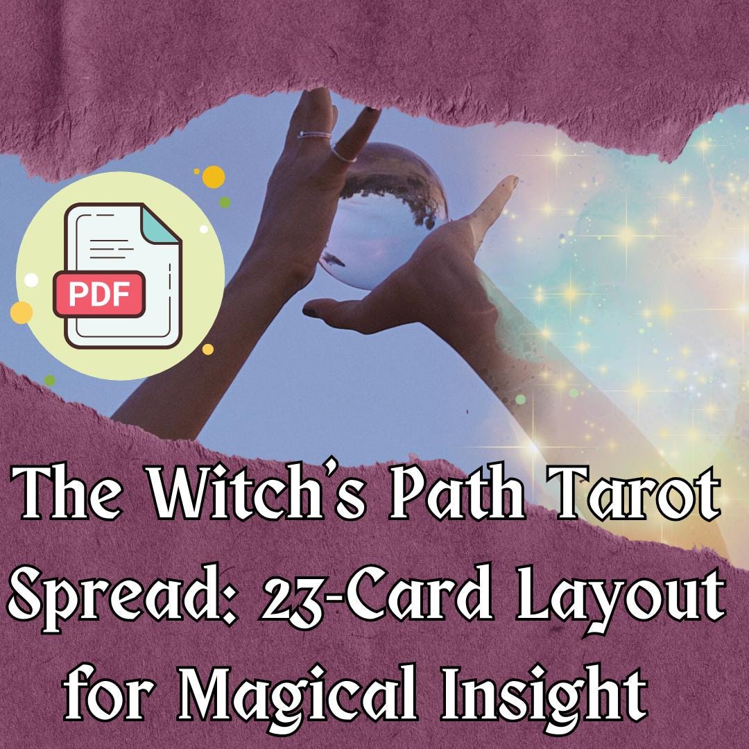 The Witch's Path Tarot Spread - 23-card Layout for Magical Insight ...