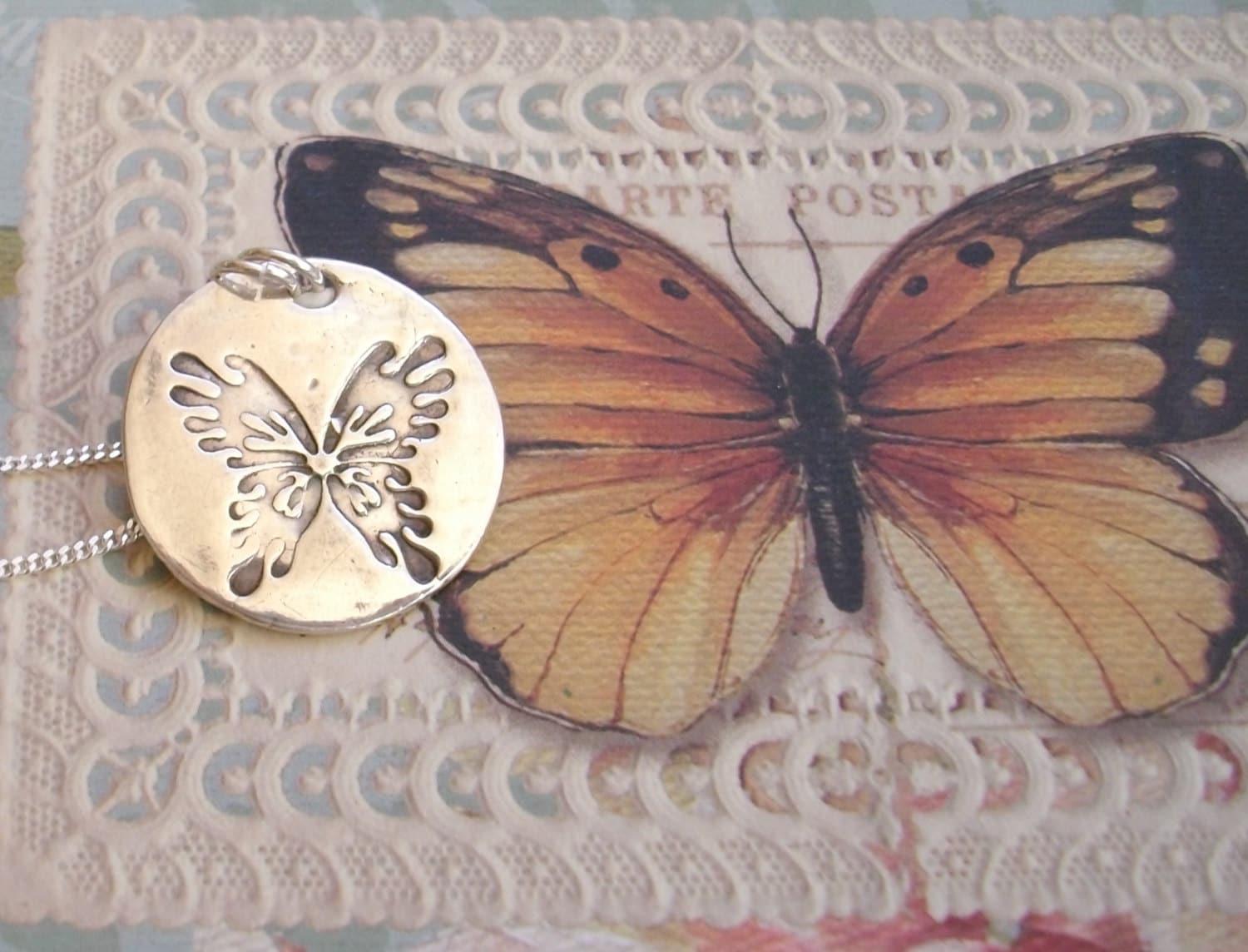 The Butterfly a Symbol of Rebirth Fine Silver - Etsy