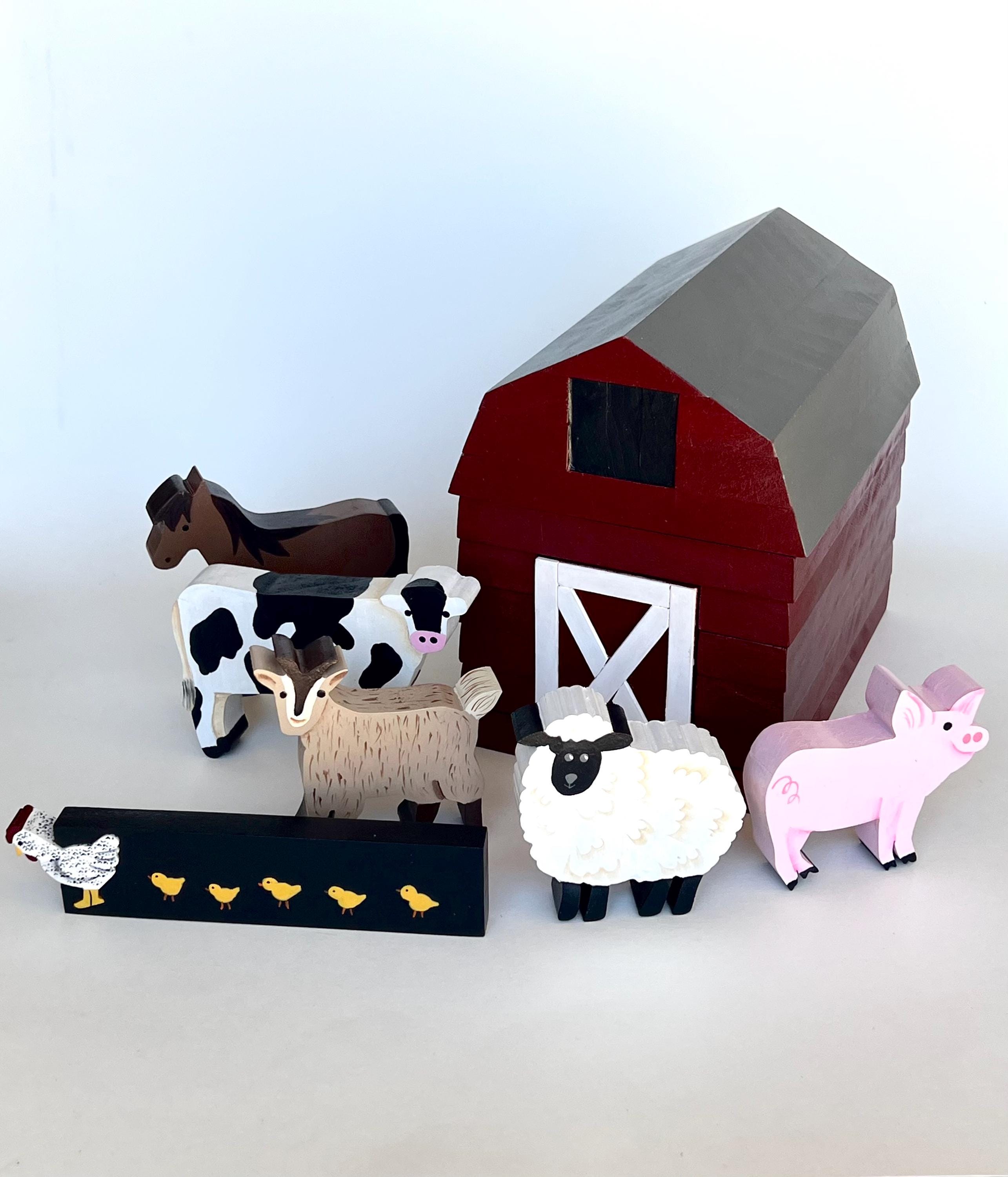 3D Barn Puzzle, Barn Plan, Wood Puzzle, Puzzle, Barnyard Animal, Kids ...