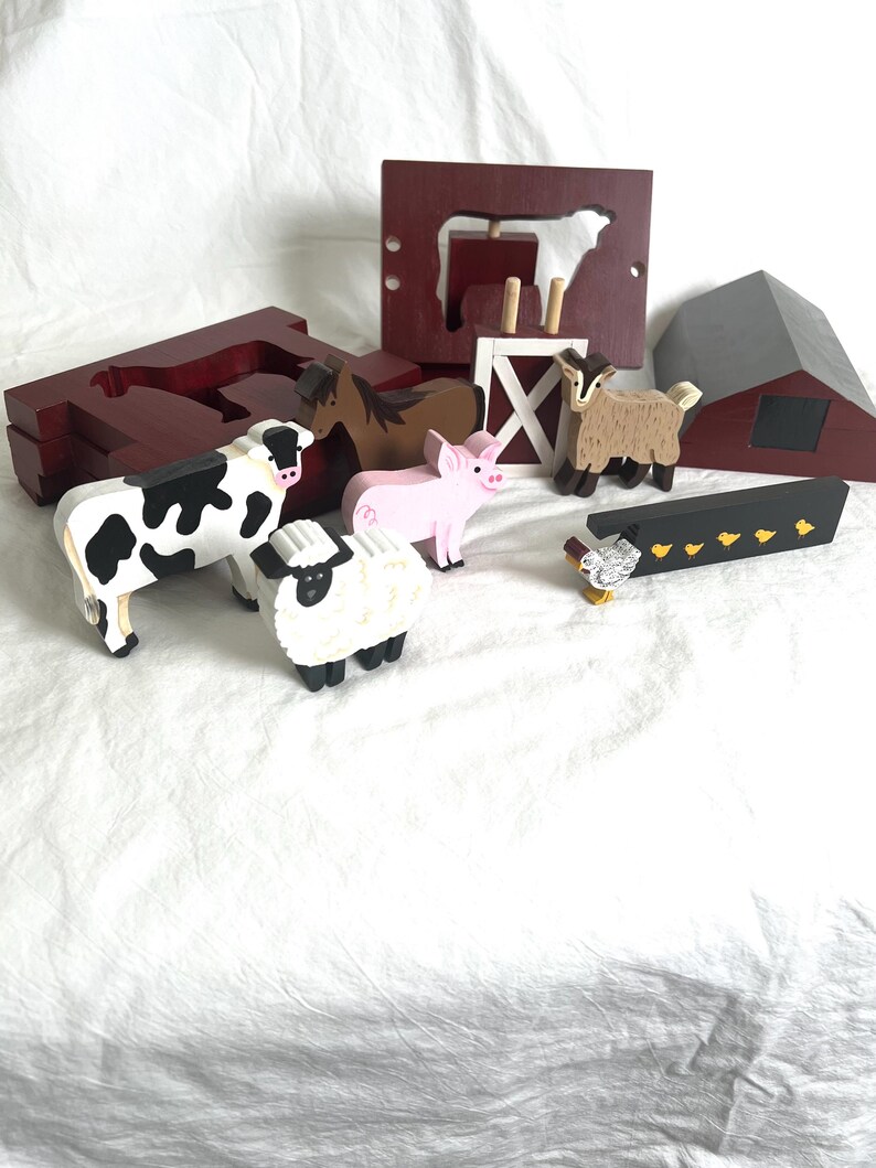 3D Barn Puzzle, Barn Plan, Wood Puzzle, Puzzle, Barnyard Animal, Kids ...