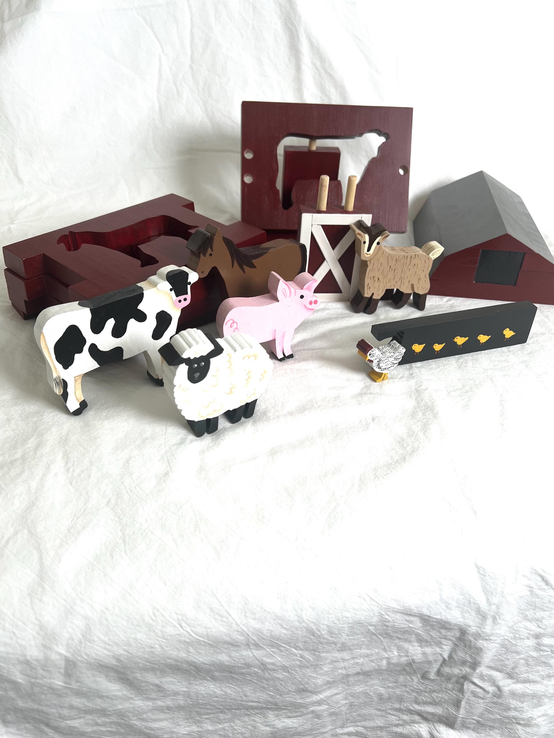 3D Barn Puzzle, Barn Plan, Wood Puzzle, Puzzle, Barnyard Animal, Kids ...